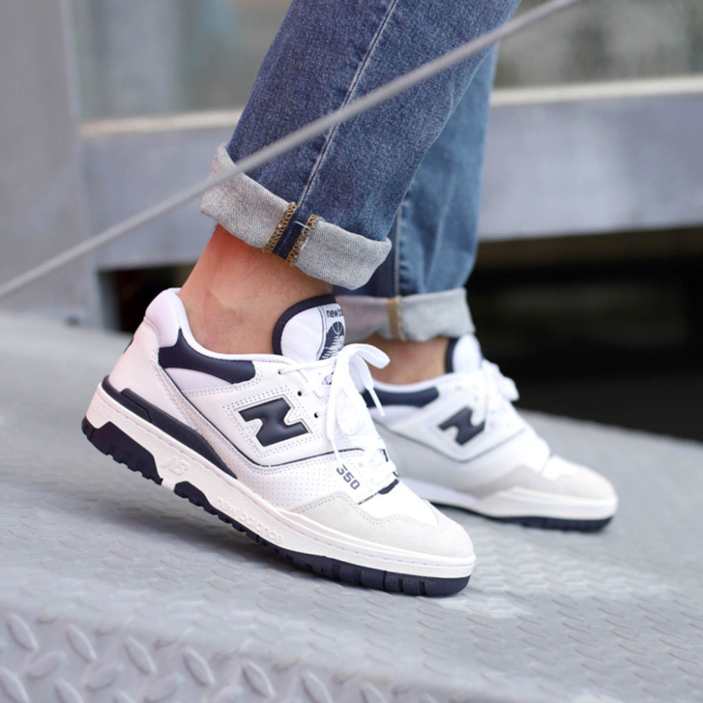 New Balance 550 White Navy: Elegancja, Komfort i Styl w Jednym - SHEZAMME